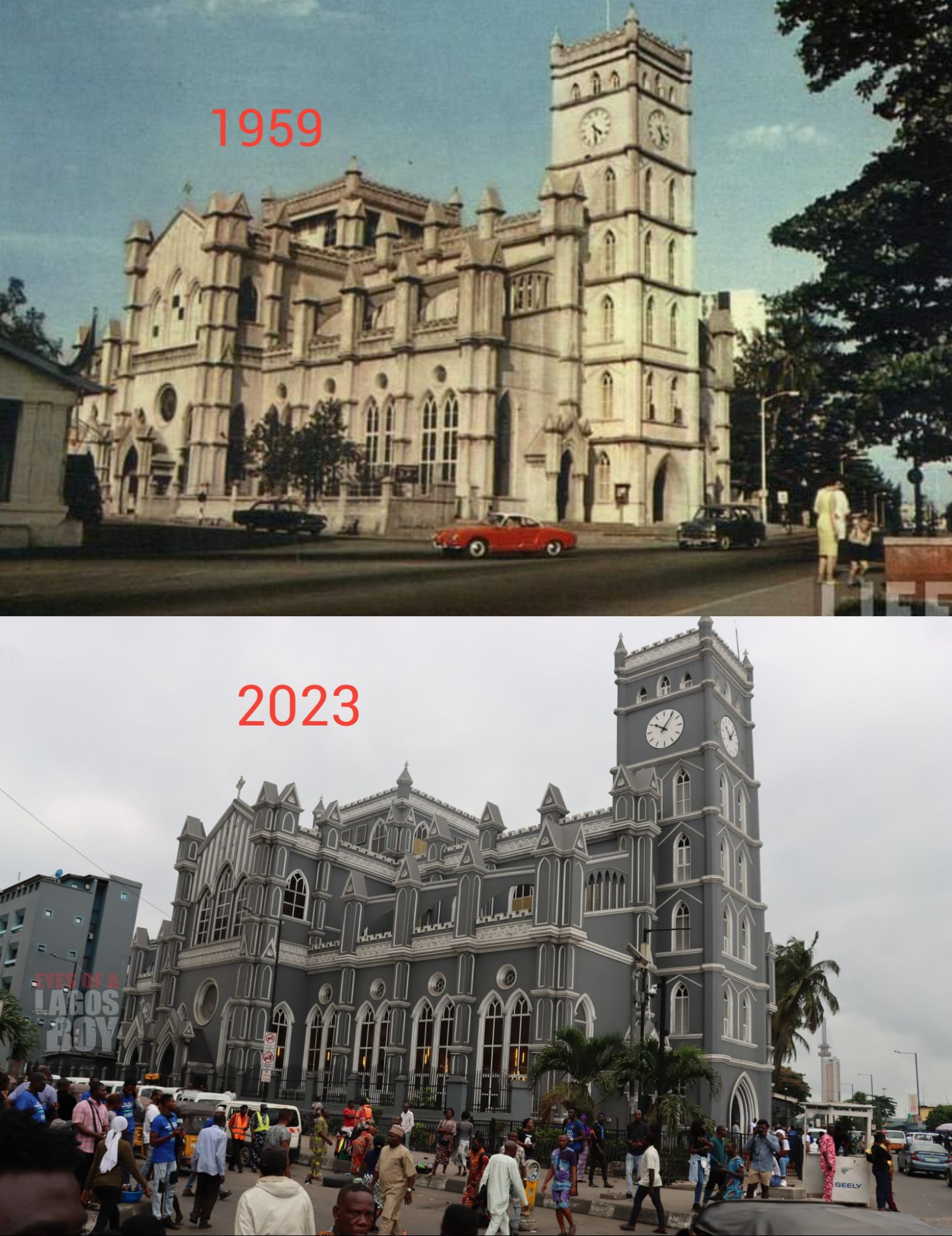 Photo of the Week: Cathedral Church of Christ Lagos - Then and Now ...